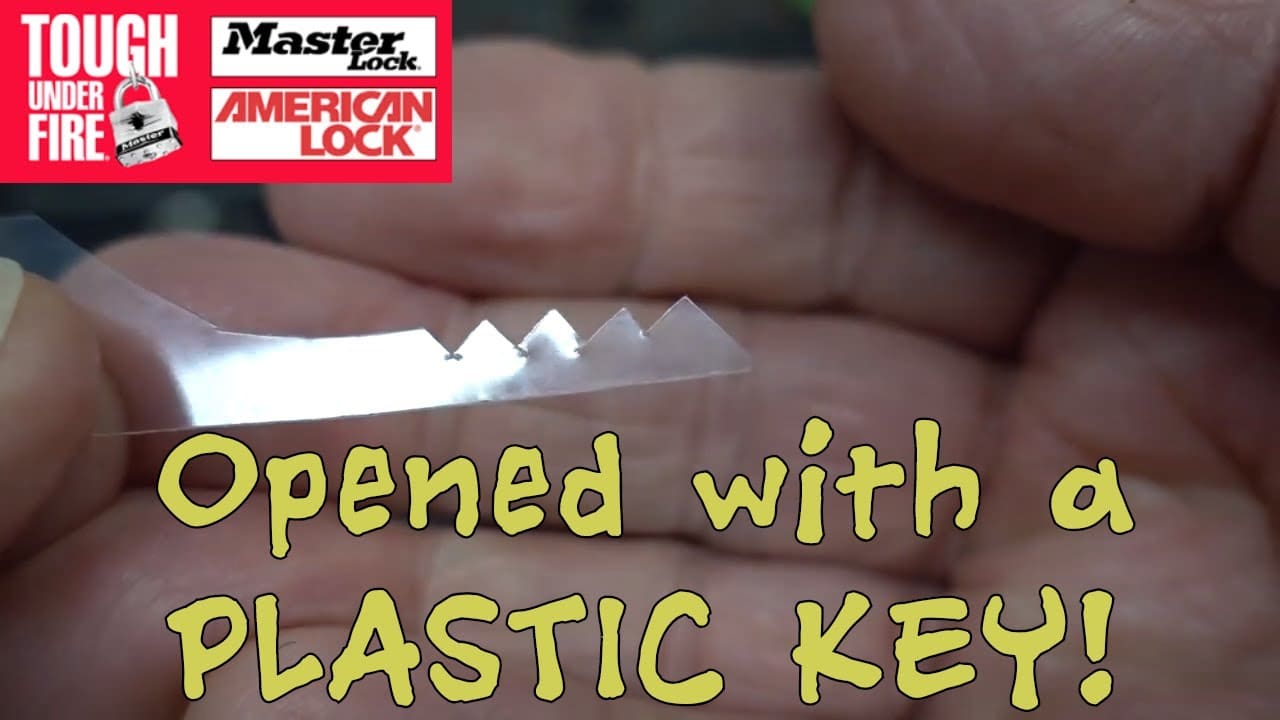 (1401) Master Lock Opened with Plastic iPad Wrapper – BosnianBill's ...