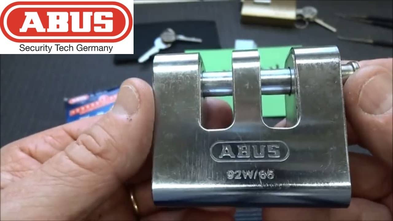 (345) Abus Armored 92W/65 Picked Open – BosnianBill's LockLab ...