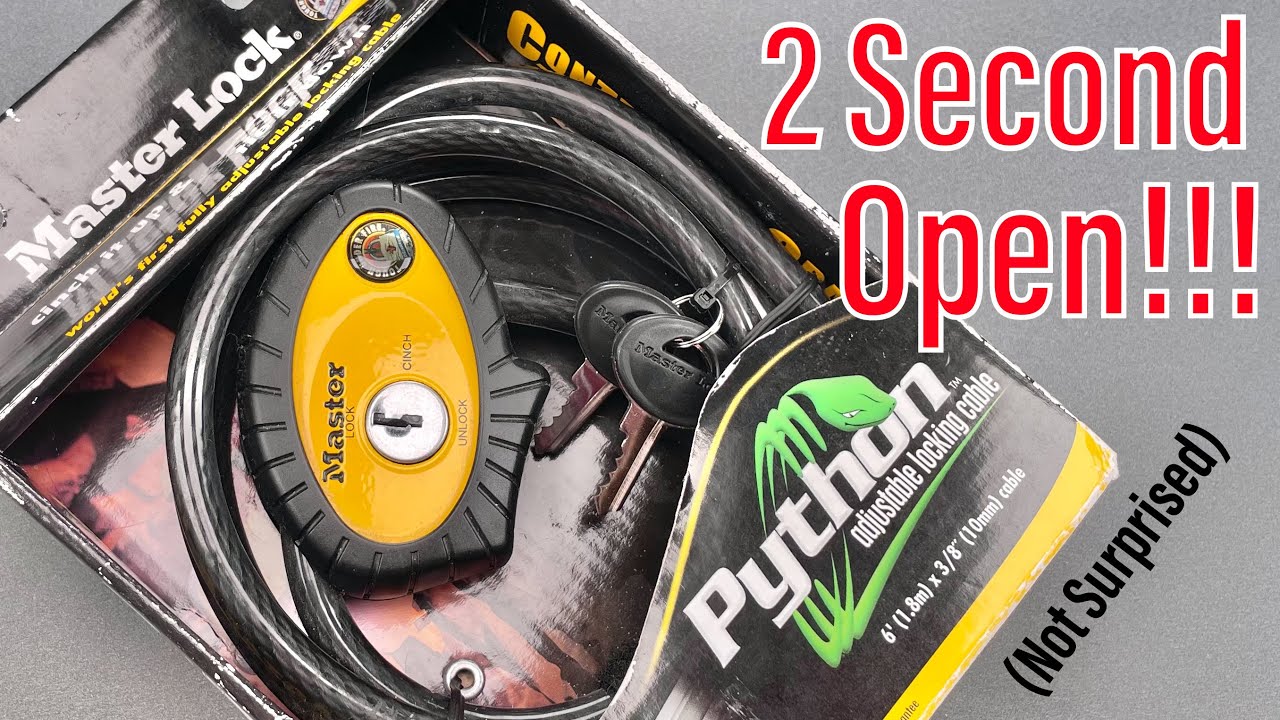 [1438] Better Than Nothing (Barely)…Master Lock Python - BosnianBill's ...