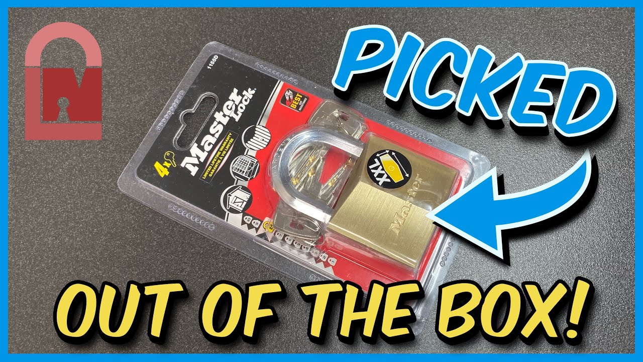 Chunky Master Lock 1155D Dimple Padlock Picked Out of the Pack ...