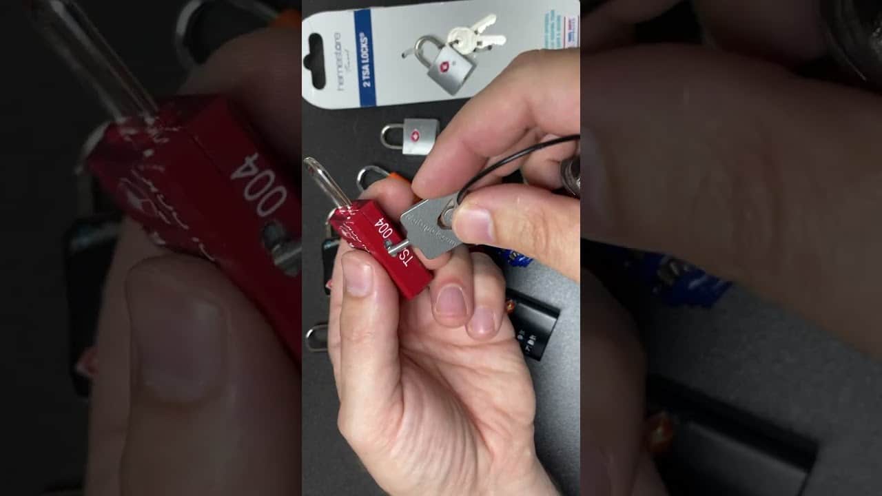 TSA Lock Master Keys #shorts - BosnianBill's LockLab