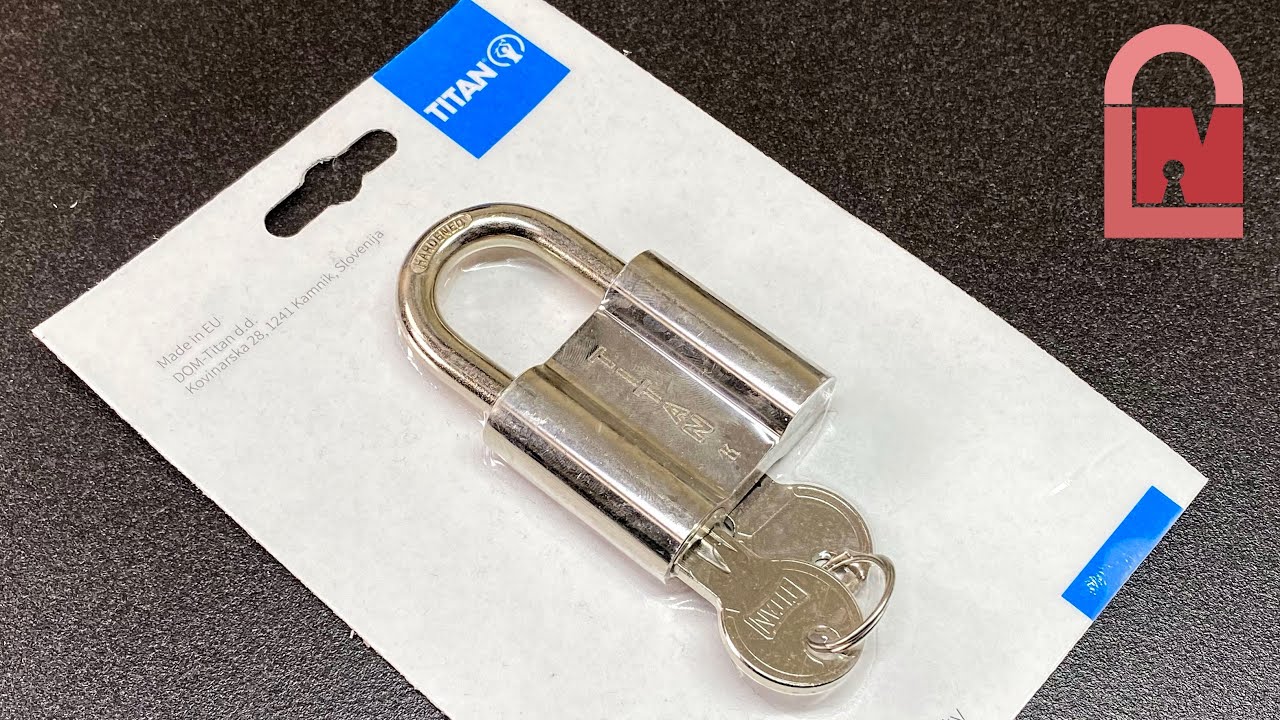 Silver DOM Titan K Padlock Picked - BosnianBill's LockLab